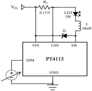 Pt4515 схема драйвера – Схемы драйверов светодиодов на PT4115, QX5241 и ...
